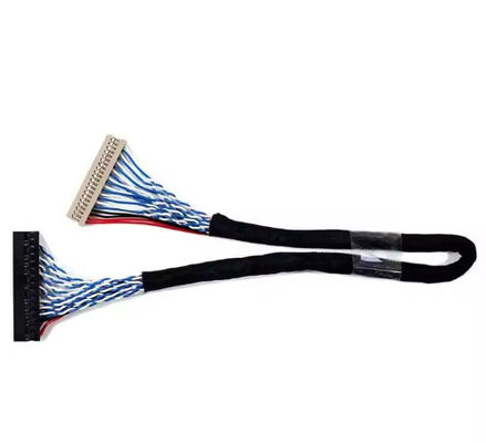 100% Test 1.25mm 2.0mm Pitch 20 30 40 Pin Connector LVDS Shielded Wire ...