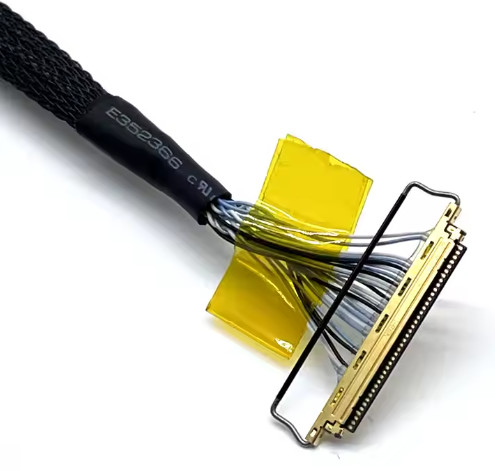 Electronic Application Black Custom LVDs Wire Harness LCD Cable ...